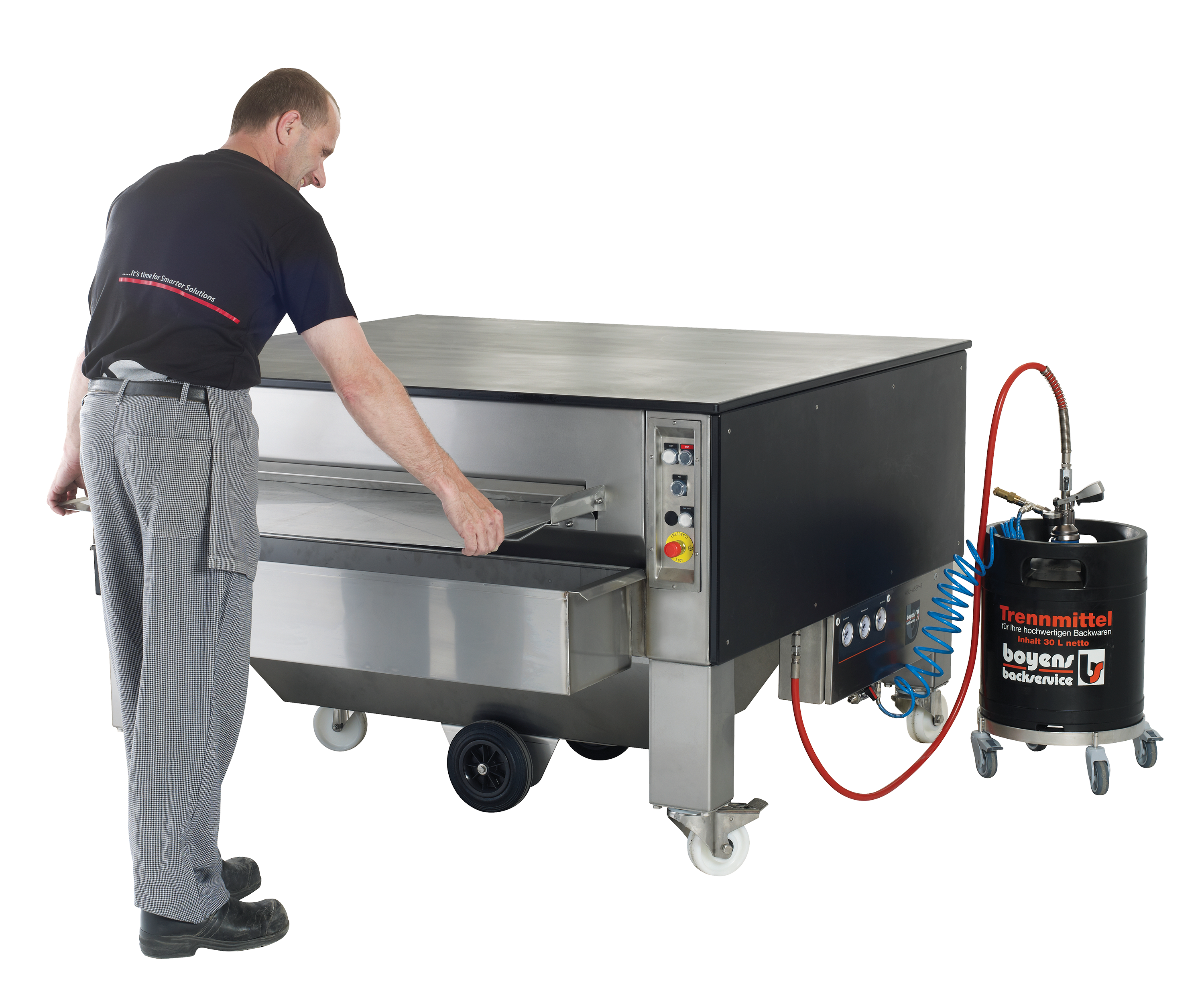JEROS Industrial Tray Cleaner | Cleans and oils 800 to 1000 trays per hour