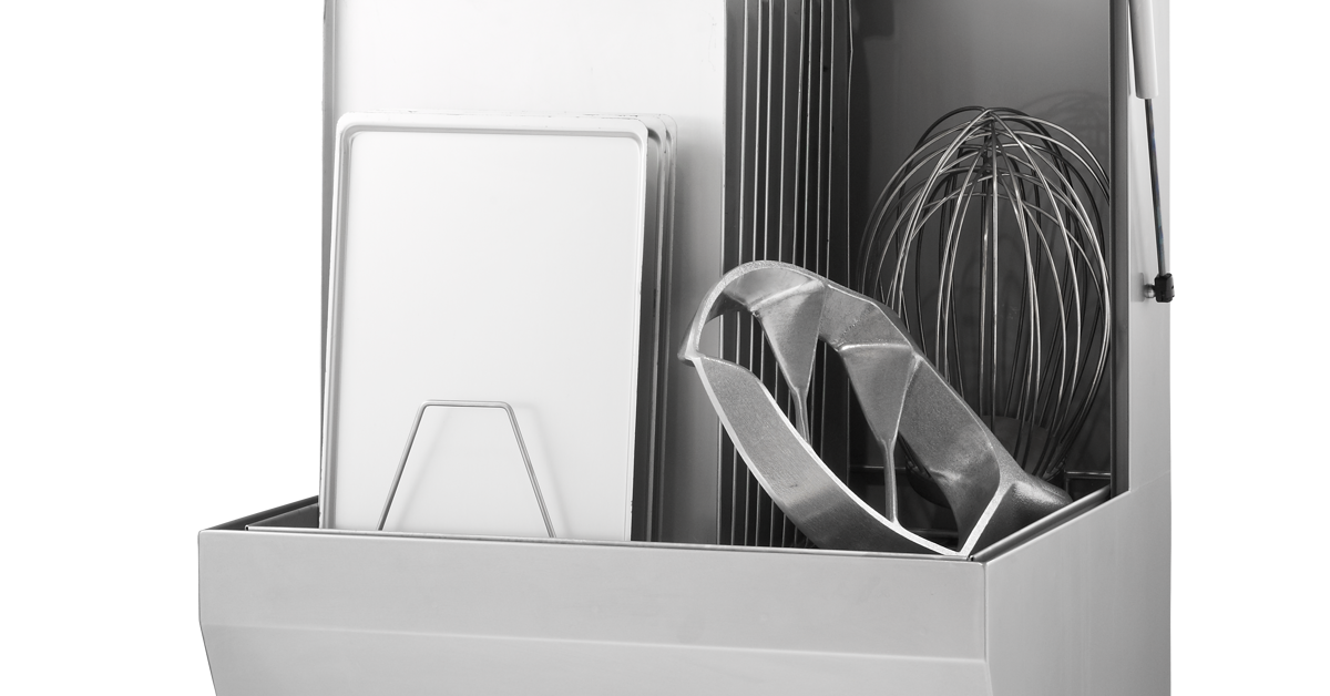 Model 9110 commercial dishwasher | Small in size with high capacity!